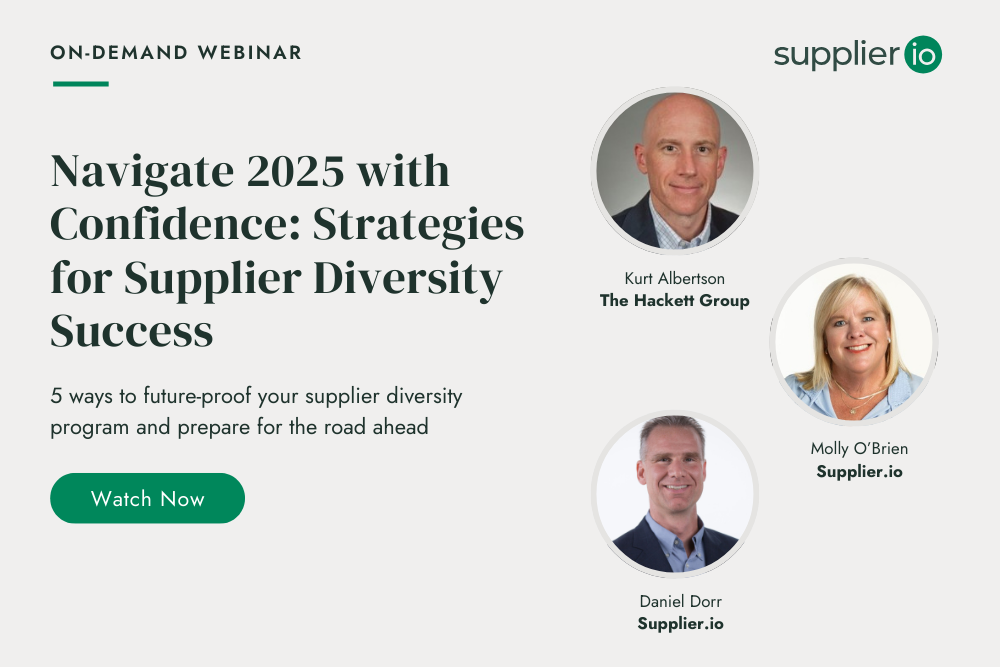 Navigate 2025 with Confidence: Strategies for Supplier Diversity Success