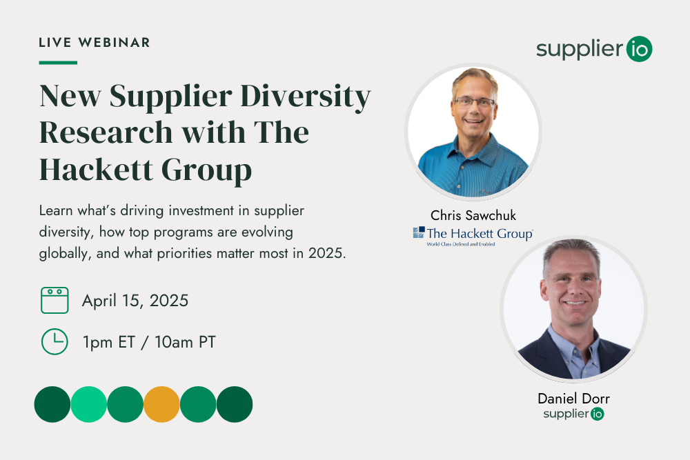 New Supplier Diversity Research with the Hackett Group